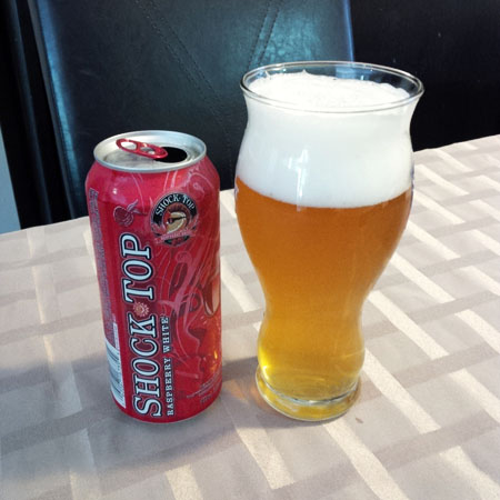Commercial Beer Review – Shock Top Raspberry White | West Coast Beer Geek