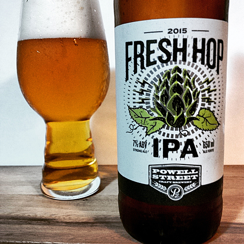 BC Craft Beer Review – Powell Street Fresh Hop IPA | West Coast Beer Geek